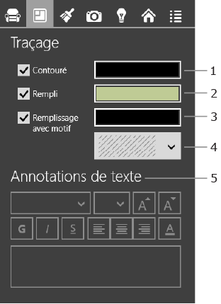 Propriétés des objets en 2D